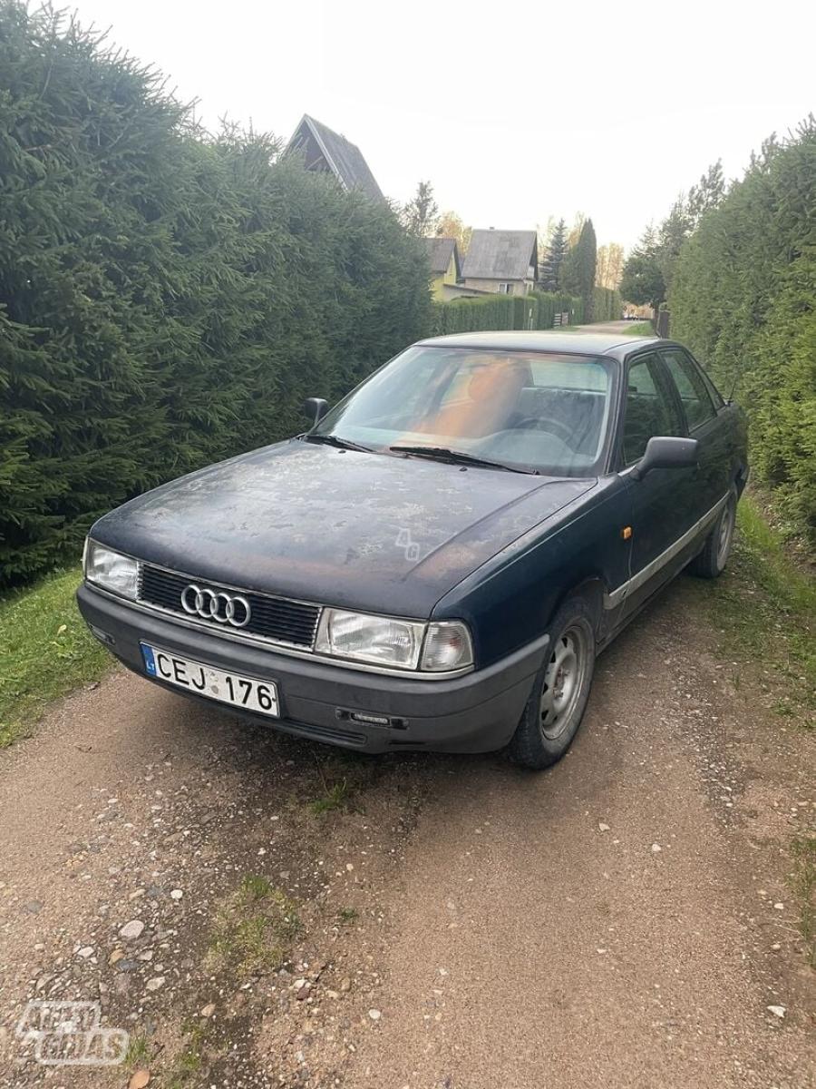 Синий Ауди 80 1991 в Утена, объемом двигателя 1.90 л и пробегом 520 тыс. км за 830 €, фото 1 на AUTOMOTO.COM.LV