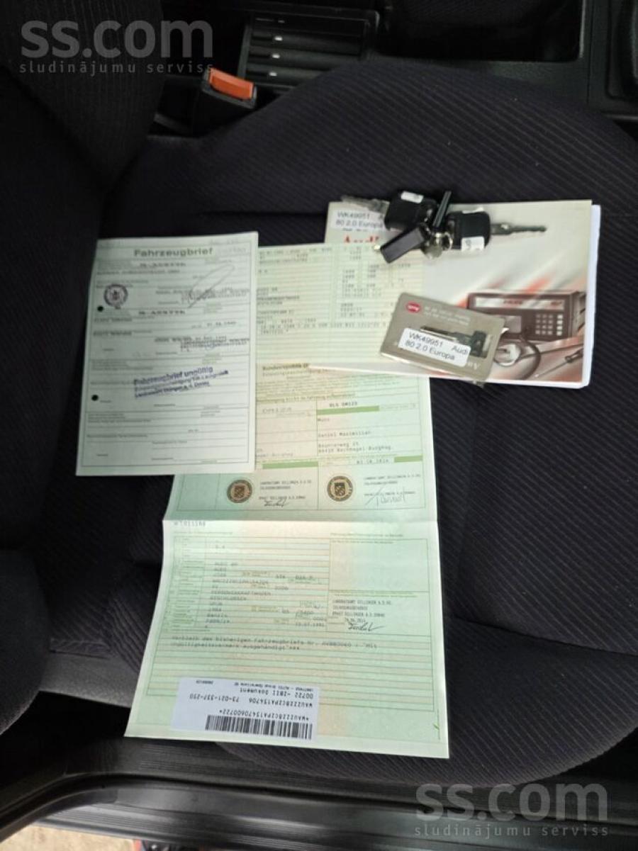 Zils Audi 80 1994 Bauska, ar dzinēja tilpumu 2.00 L un nobraukumu 0 tūkst. km par 2300 €, foto 16 vietnē AUTOMOTO.COM.LV