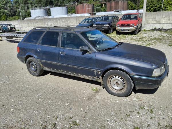 Blue Audi 80 1993 in Daugavpils, with an engine capacity of 1.90 L and mileage of 294 thousand km for 400 €, photo 2 on AUTOMOTO.COM.LV