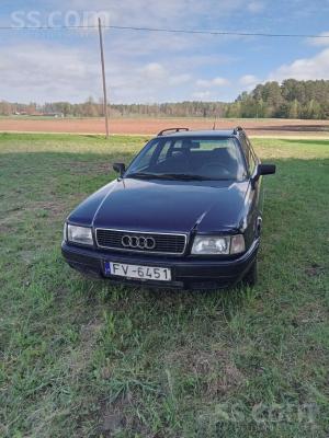 Blue Audi 80 1994 in Bauska, with an engine capacity of 1.90 L and mileage of 324 thousand km for 1200 €, photo 2 on AUTOMOTO.COM.LV