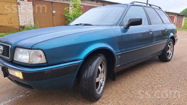 Blue Audi 80 1994 in Daugavpils, with an engine capacity of 1.90 L and mileage of 447 thousand km for 1100 €, photo 1 on AUTOMOTO.COM.LV