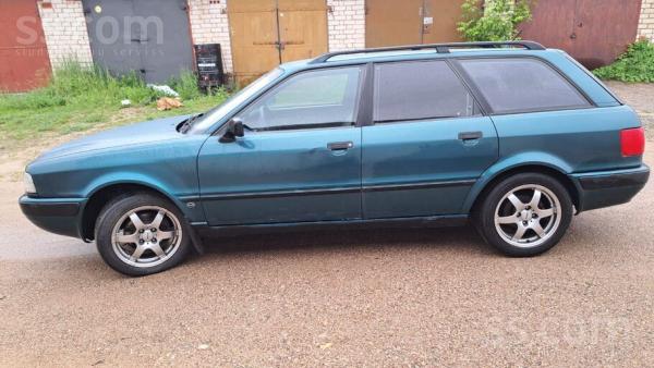 Blue Audi 80 1994 in Daugavpils, with an engine capacity of 1.90 L and mileage of 447 thousand km for 1100 €, photo 2 on AUTOMOTO.COM.LV