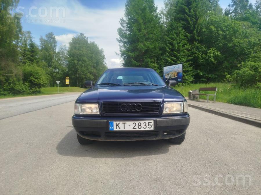 Синий Ауди 80 1994 в Гулбене, объемом двигателя 1.90 л и пробегом 598 тыс. км за 950 €, фото 9 на AUTOMOTO.COM.LV
