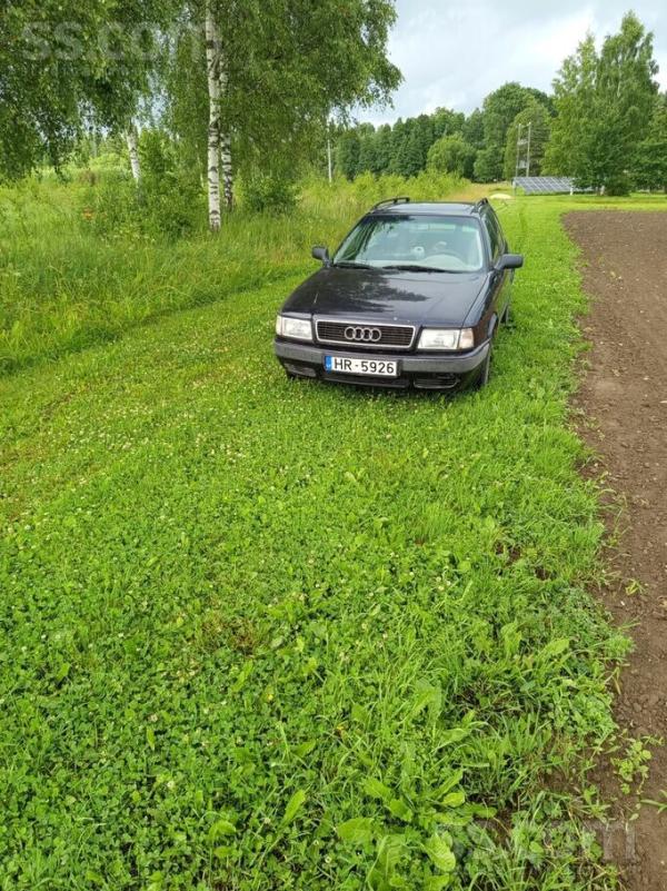 Blue Audi 80 1995 in Valmiera, with an engine capacity of 2.00 L and mileage of 377 thousand km for 300 €, photo 1 on AUTOMOTO.COM.LV