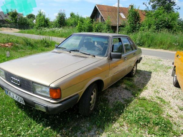 Brown Audi 80 1984 in Vilnius, with an engine capacity of 1.58 L and mileage of 310 thousand km for 1100 €, photo 7 on AUTOMOTO.COM.LV