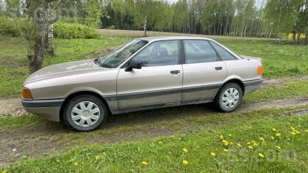 Brūns Audi 80 1987 Limbaži, ar dzinēja tilpumu 1.80 L un nobraukumu 360 tūkst. km par 650 €, foto 1 vietnē AUTOMOTO.COM.LV