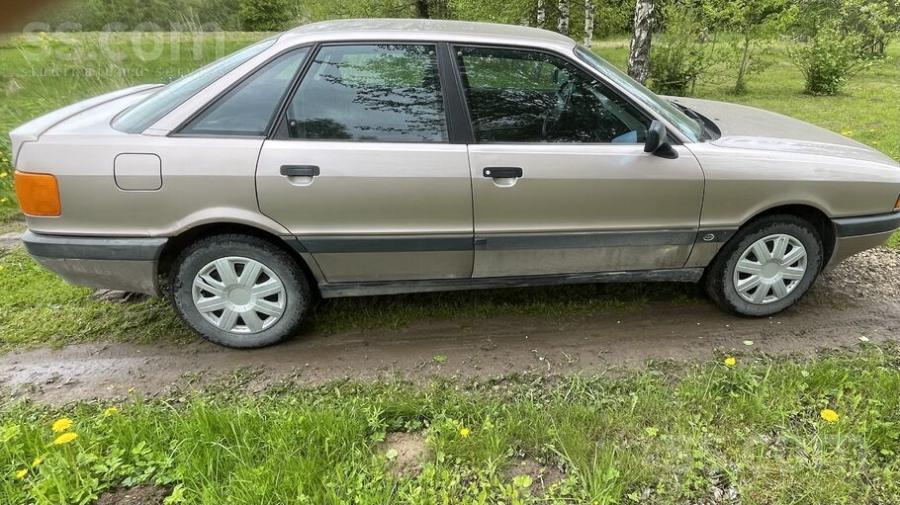 Brūns Audi 80 1987 Limbaži, ar dzinēja tilpumu 1.80 L un nobraukumu 360 tūkst. km par 650 €, foto 3 vietnē AUTOMOTO.COM.LV