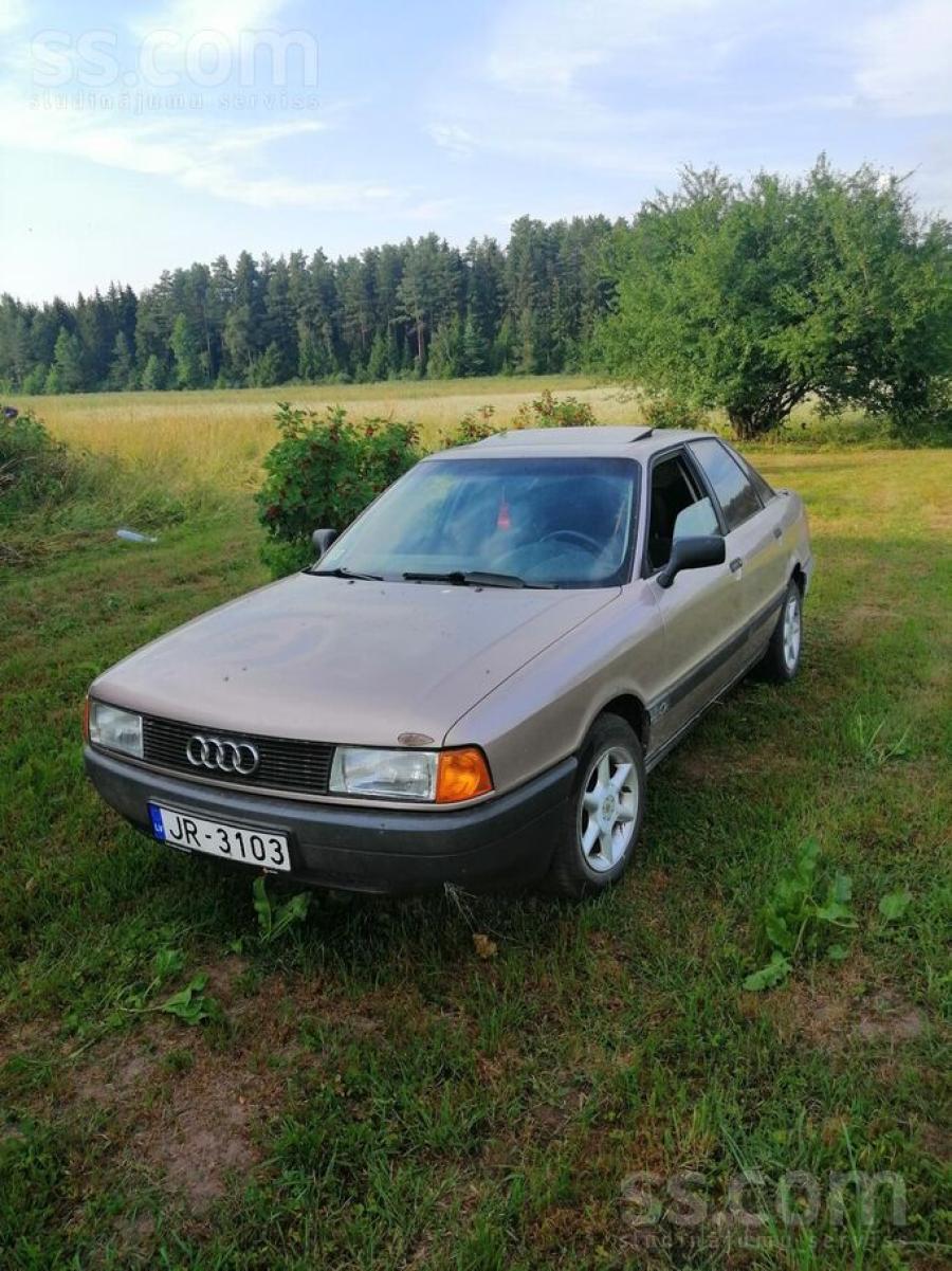 Brūns Audi 80 1989 Valmiera, ar dzinēja tilpumu 1.80 L un nobraukumu 180 tūkst. km par 600 €, foto 1 vietnē AUTOMOTO.COM.LV