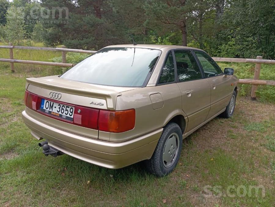 Brūns Audi 80 1989 Talsi, ar dzinēja tilpumu 1.90 L un nobraukumu 335 tūkst. km par 2200 €, foto 5 vietnē AUTOMOTO.COM.LV