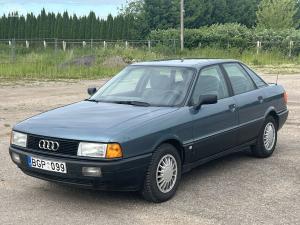 Green Audi 80 1988 in Kedainiai, with an engine capacity of 1.80 L and mileage of 306 thousand km for 1300 €, photo  on AUTOMOTO.COM.LV