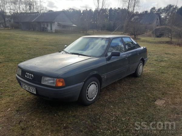 Zaļš Audi 80 1990 Tukums, ar dzinēja tilpumu 1.60 L un nobraukumu 222 tūkst. km par 1150 €, foto 3 vietnē AUTOMOTO.COM.LV