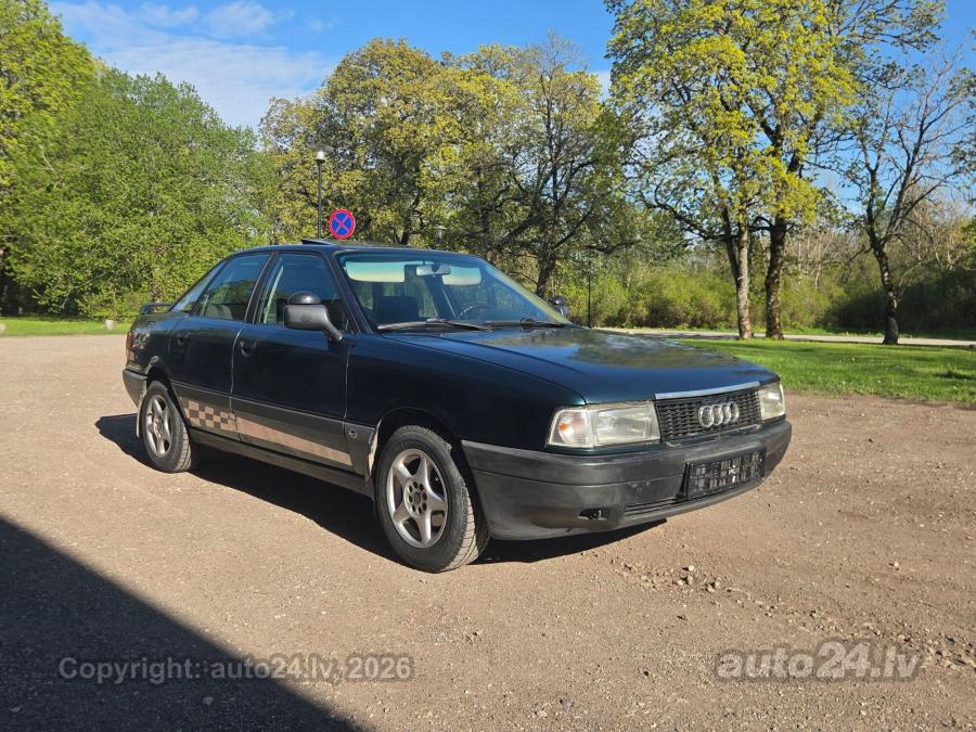 Green Audi 80 1991 in Tallinn, with an engine capacity of 1.90 L and mileage of 223 thousand km for 1900 €, photo 1 on AUTOMOTO.COM.LV