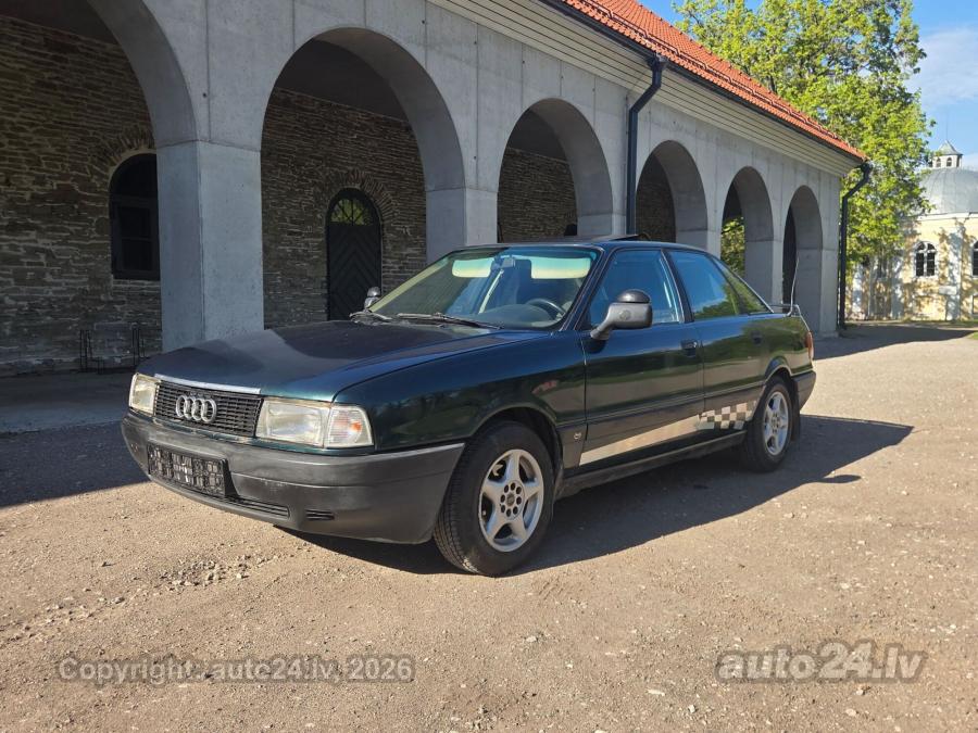 Green Audi 80 1991 in Tallinn, with an engine capacity of 1.90 L and mileage of 223 thousand km for 1900 €, photo 7 on AUTOMOTO.COM.LV