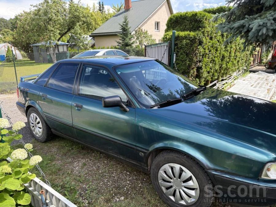 Green Audi 80 1991 in Jelgava, with an engine capacity of 2.00 L and mileage of 437 thousand km for 500 €, photo 1 on AUTOMOTO.COM.LV