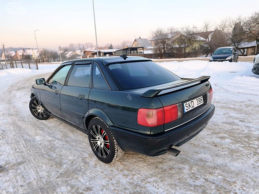 Green Audi 80 1992 in Jurbarkas, with an engine capacity of 2.00 L and mileage of 243 thousand km for 1450 €, photo 4 on AUTOMOTO.COM.LV