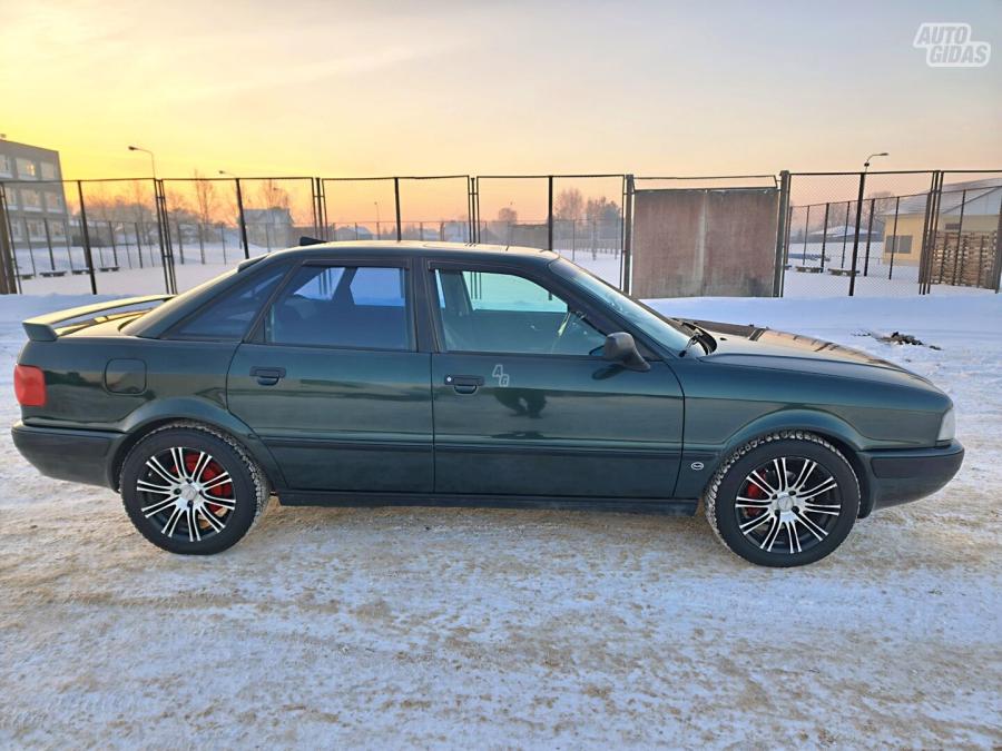 Green Audi 80 1992 in Jurbarkas, with an engine capacity of 2.00 L and mileage of 243 thousand km for 1450 €, photo 6 on AUTOMOTO.COM.LV