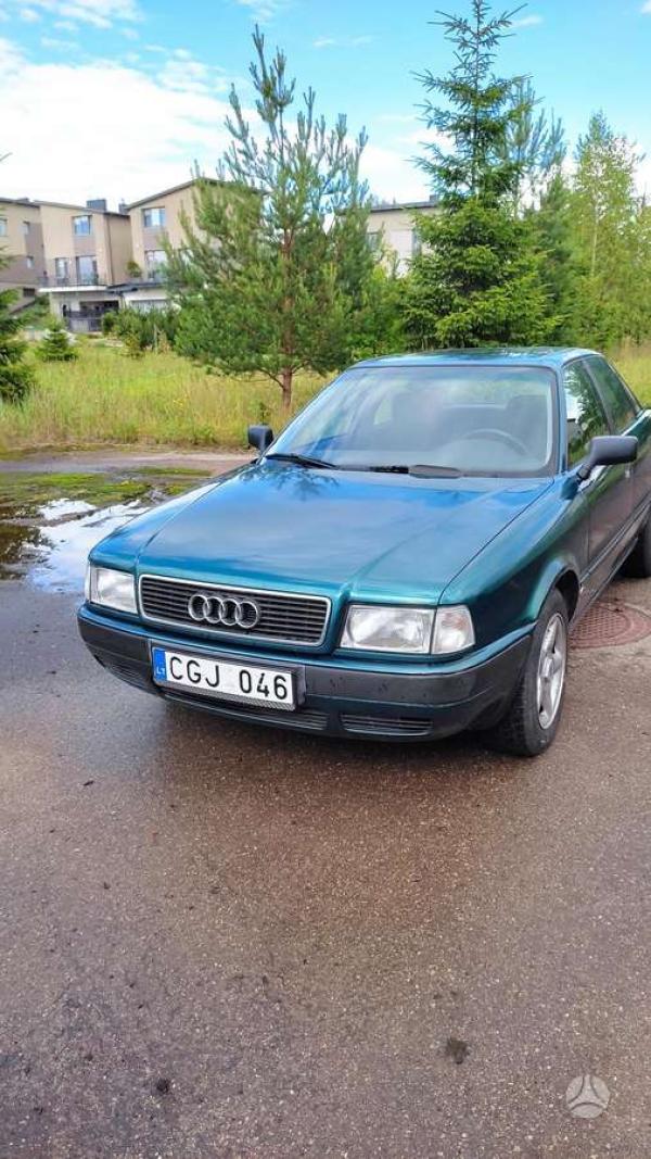 Зеленый Ауди 80 1992 в Вильнюс, объемом двигателя 1.98 л и пробегом 279 тыс. км за 1800 €, фото 1 на AUTOMOTO.COM.LV
