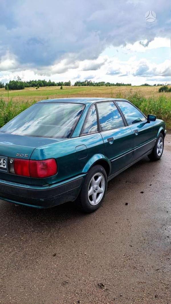 Зеленый Ауди 80 1992 в Вильнюс, объемом двигателя 1.98 л и пробегом 279 тыс. км за 1800 €, фото 3 на AUTOMOTO.COM.LV