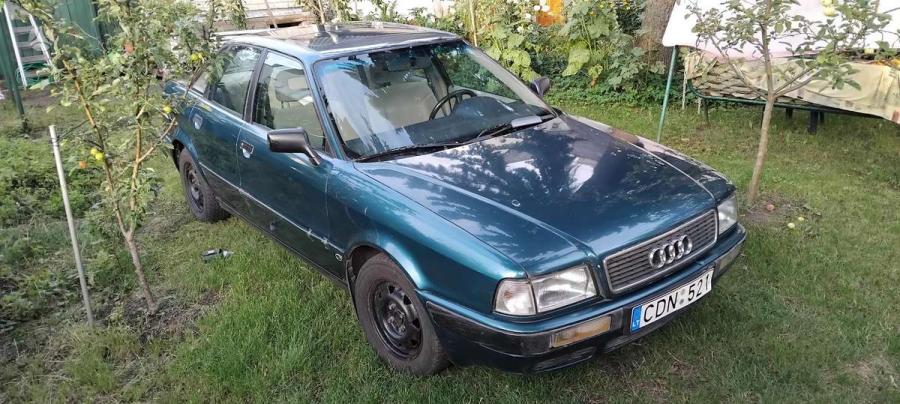 Zaļš Audi 80 1992 Kauņa, ar dzinēja tilpumu 1.98 L un nobraukumu 150 tūkst. km par 850 €, foto 3 vietnē AUTOMOTO.COM.LV