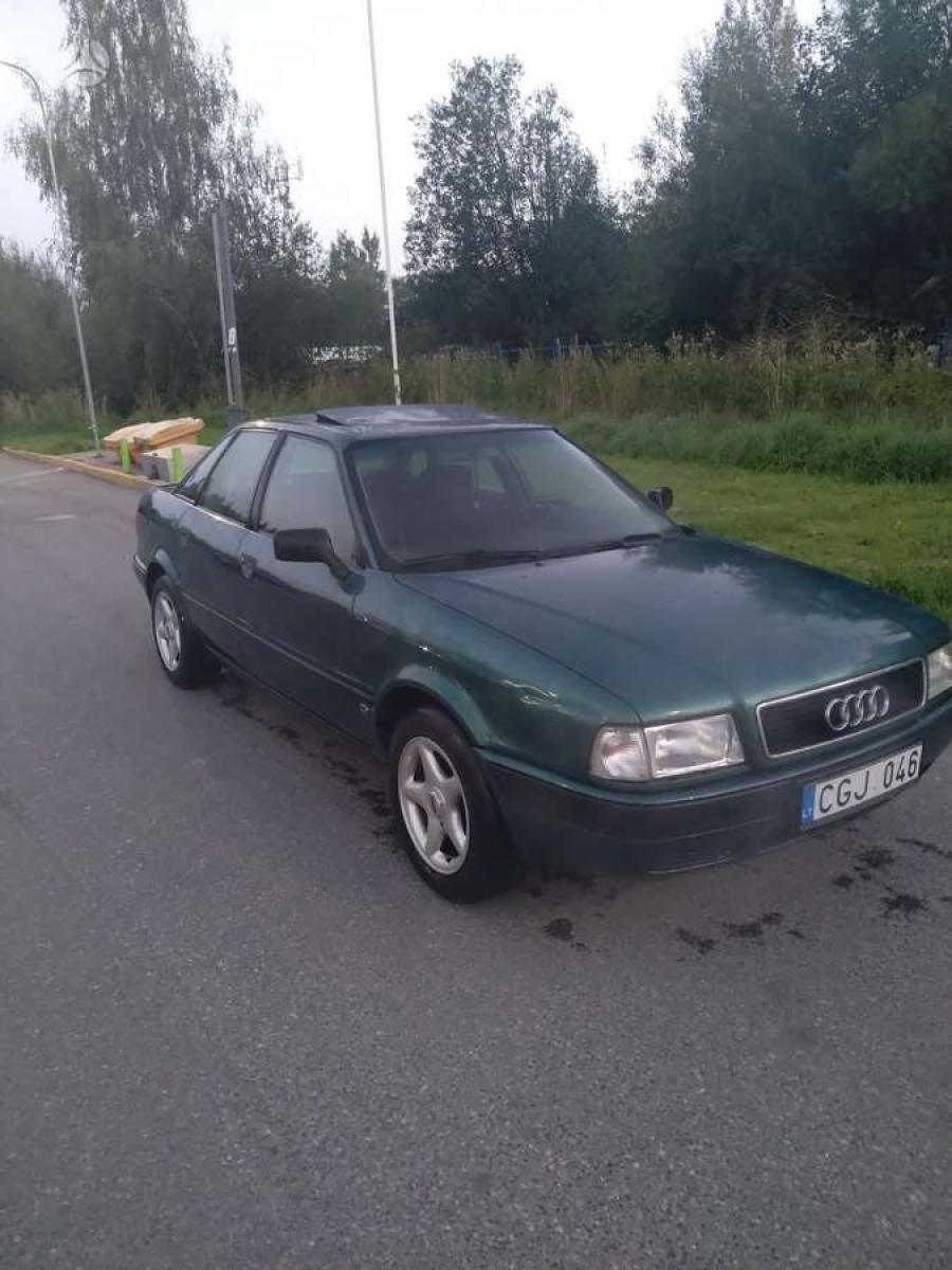 Zaļš Audi 80 1992 Viļņa, ar dzinēja tilpumu 1.98 L un nobraukumu 281 tūkst. km par 750 €, foto 1 vietnē AUTOMOTO.COM.LV