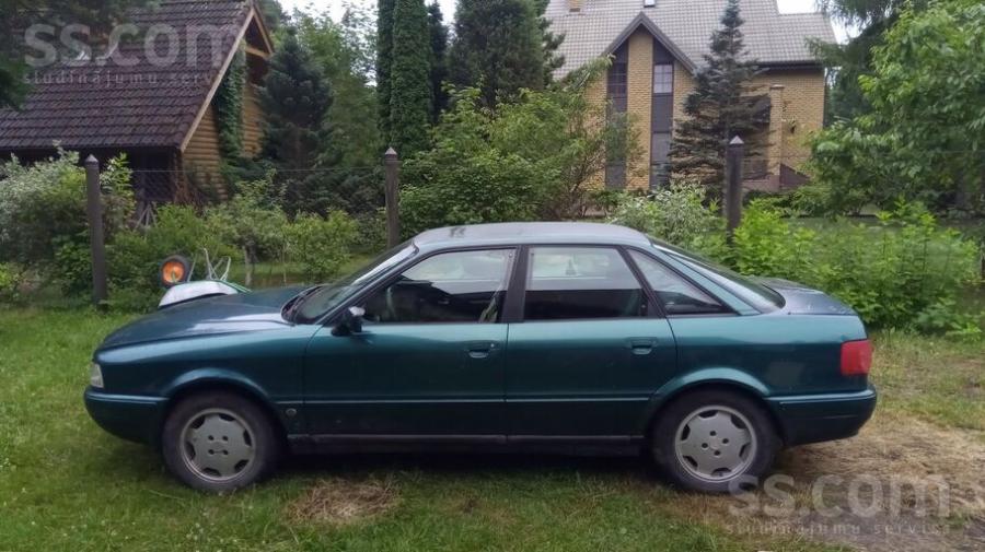 Зеленый Ауди 80 1993 в Рига, объемом двигателя 2.00 л и пробегом 315 тыс. км за 500 €, фото 3 на AUTOMOTO.COM.LV