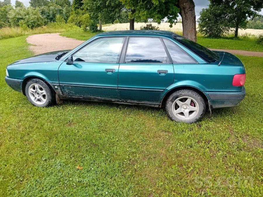 Zaļš Audi 80 1993 Rēzekne, ar dzinēja tilpumu 1.90 L un nobraukumu 341 tūkst. km par 700 €, foto 6 vietnē AUTOMOTO.COM.LV