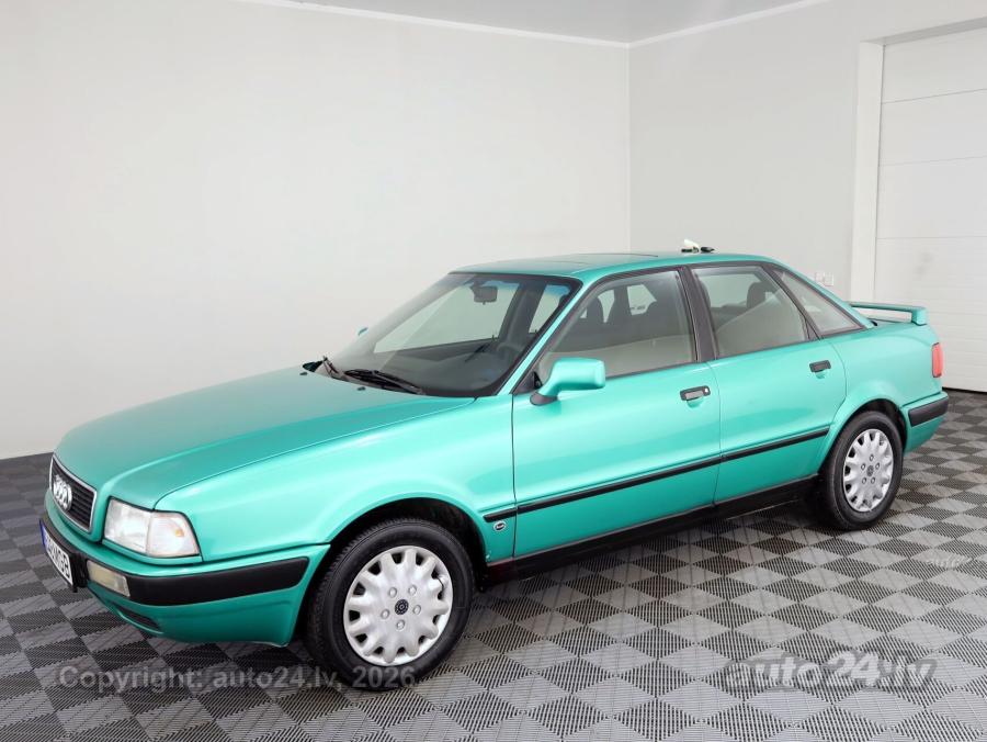 Green Audi 80 1994 in Tallinn, with an engine capacity of 2.00 L and mileage of 176 thousand km for 1199 €, photo 3 on AUTOMOTO.COM.LV