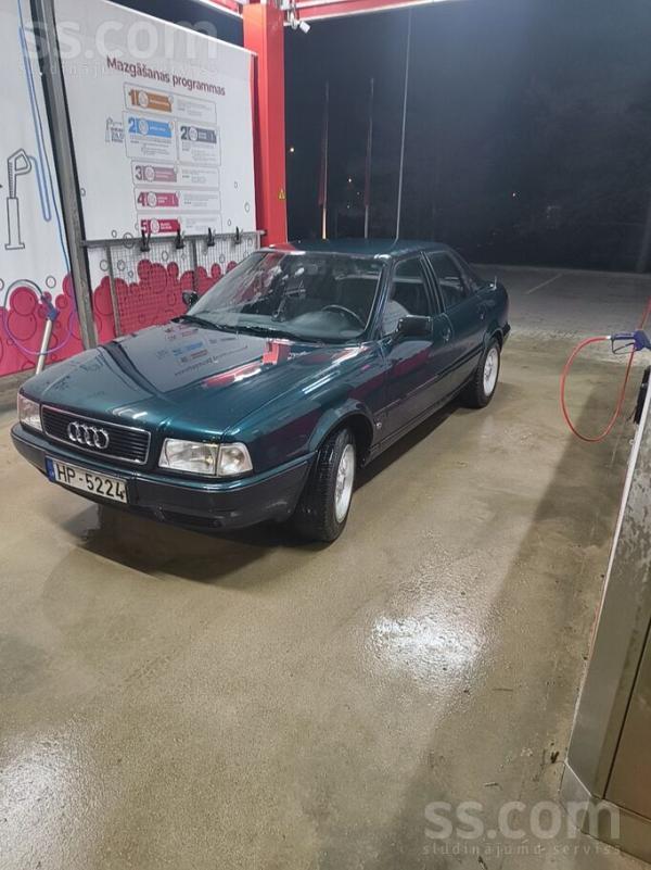 Green Audi 80 1995 in Saldus, with an engine capacity of 2.00 L and mileage of 360 thousand km for 1250 €, photo 1 on AUTOMOTO.COM.LV