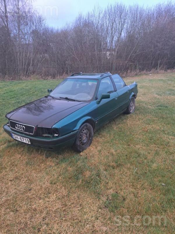 Green Audi 80 1993 in Tukums, with an engine capacity of 1.90 L and mileage of 343 thousand km for 250 €, photo 1 on AUTOMOTO.COM.LV
