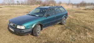 Green Audi 80 1993 in Riga, with an engine capacity of 2.00 L and mileage of 265 thousand km for 450 €, photo  on AUTOMOTO.COM.LV
