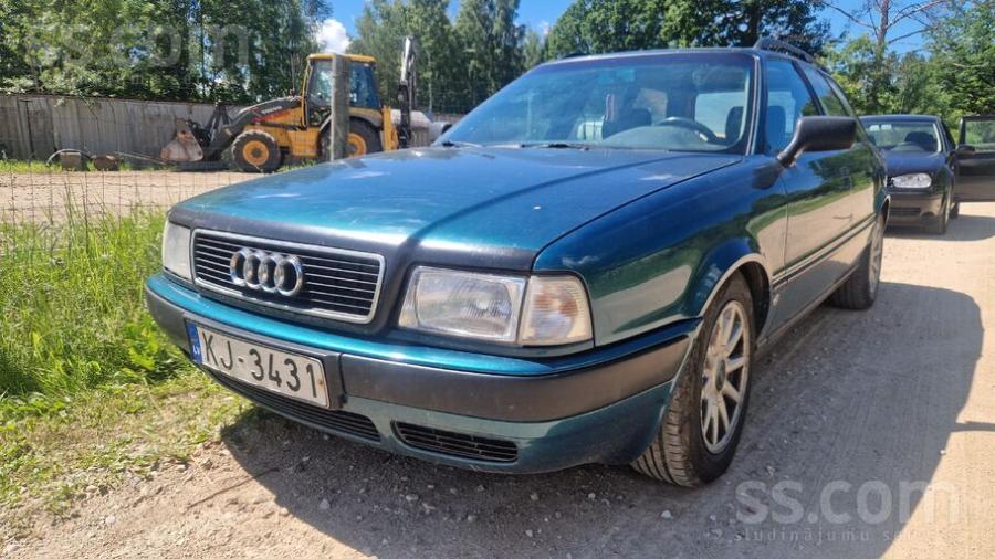 Green Audi 80 1993 in Riga, with an engine capacity of 1.90 L and mileage of 0 thousand km for 530 €, photo 3 on AUTOMOTO.COM.LV