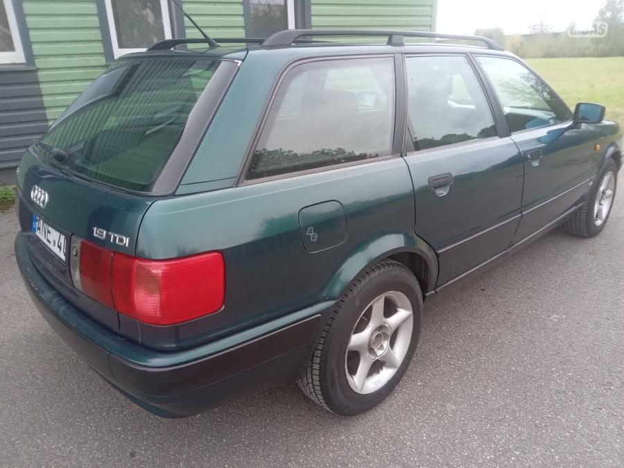 Green Audi 80 1993 in Siauliai, with an engine capacity of 1.90 L and mileage of 213 thousand km for 990 €, photo 7 on AUTOMOTO.COM.LV