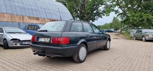 Зеленый Ауди 80 1994 в Валмиера, объемом двигателя 2.00 л и пробегом 338 тыс. км за 550 €, фото 3 на AUTOMOTO.COM.LV