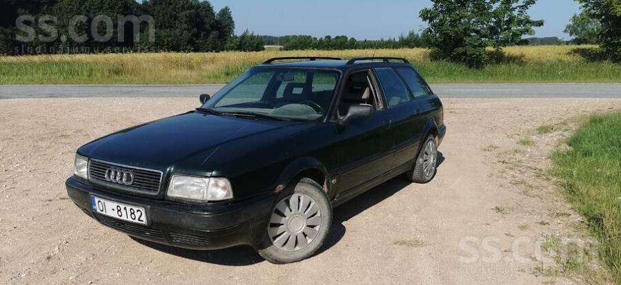 Green Audi 80 1994 in Valmiera, with an engine capacity of 2.00 L and mileage of 310 thousand km for 450 €, photo 1 on AUTOMOTO.COM.LV