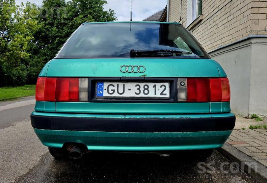 Зеленый Ауди 80 1995 в Рига, объемом двигателя 2.00 л и пробегом 214 тыс. км за 1499 €, фото 6 на AUTOMOTO.COM.LV