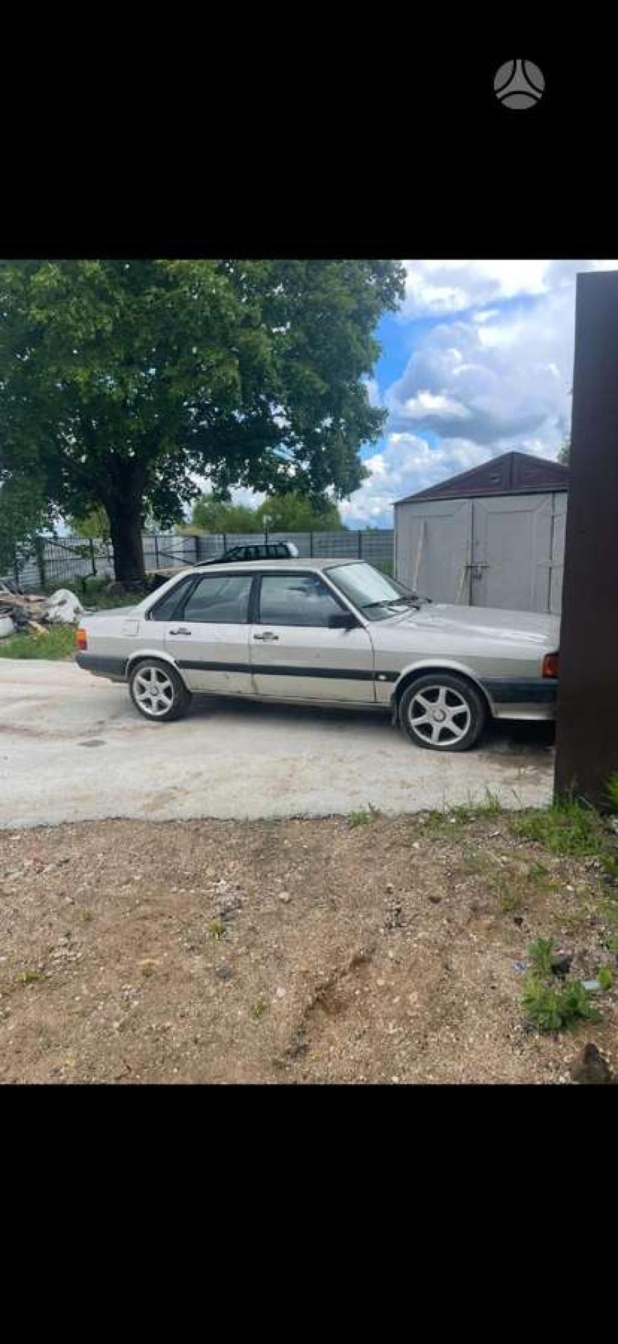 Pelēks Audi 80 1986 Alīta, ar dzinēja tilpumu 1.80 L un nobraukumu 200 tūkst. km par 2200 €, foto 2 vietnē AUTOMOTO.COM.LV