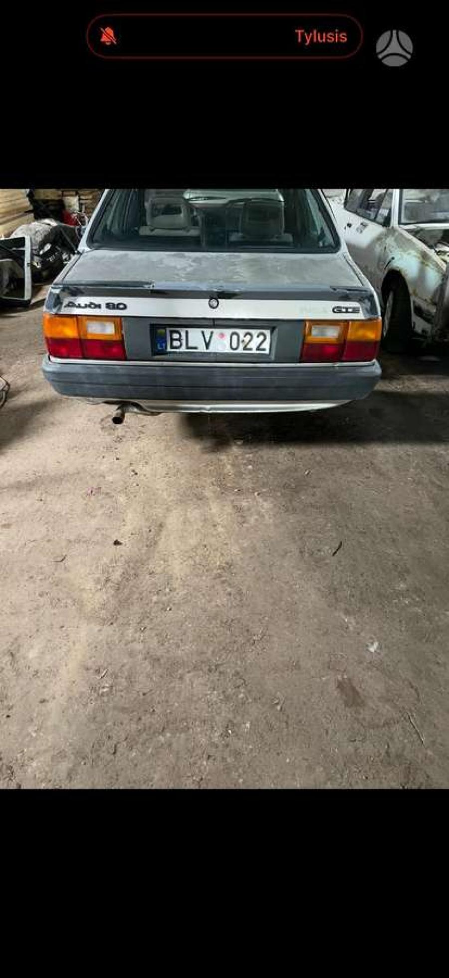 Pelēks Audi 80 1986 Alīta, ar dzinēja tilpumu 1.80 L un nobraukumu 200 tūkst. km par 2200 €, foto 5 vietnē AUTOMOTO.COM.LV