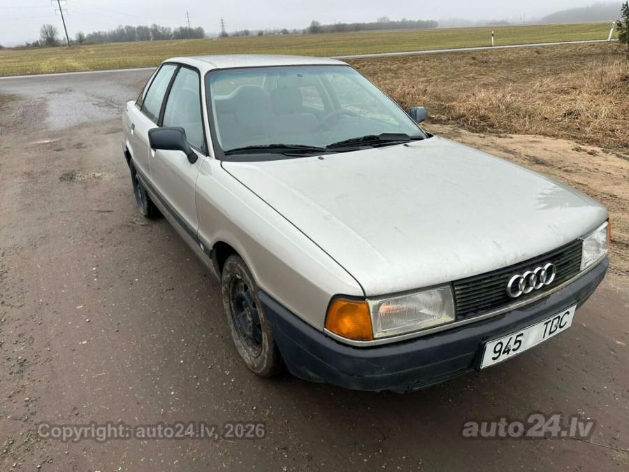 Grey Audi 80 1987 in Tallinn, with an engine capacity of 1.80 L and mileage of 0 thousand km for 1000 €, photo 3 on AUTOMOTO.COM.LV