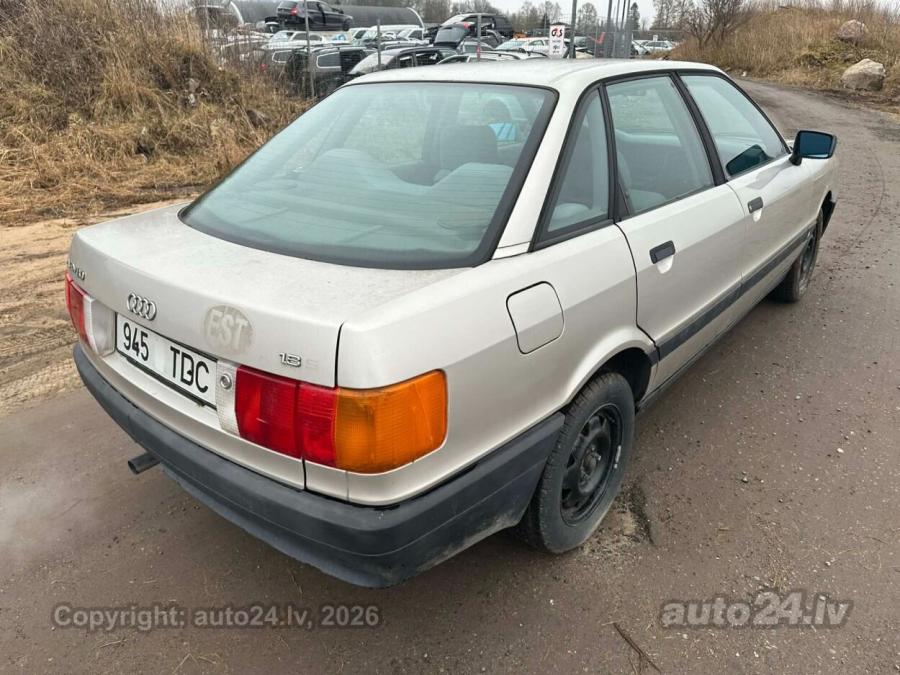 Grey Audi 80 1987 in Tallinn, with an engine capacity of 1.80 L and mileage of 0 thousand km for 1000 €, photo 4 on AUTOMOTO.COM.LV
