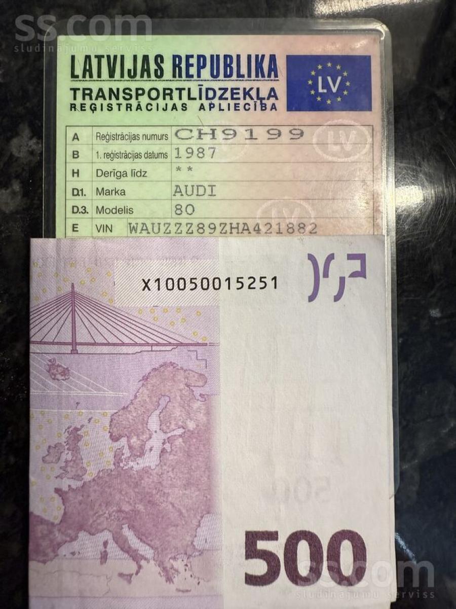 Pelēks Audi 80 1987 Rīga, ar dzinēja tilpumu 1.80 L un nobraukumu 133 tūkst. km par 1700 €, foto 14 vietnē AUTOMOTO.COM.LV