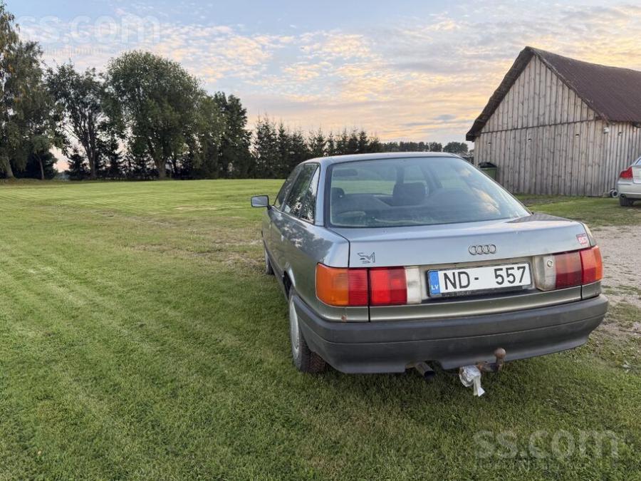 Grey Audi 80 1989 in Gulbene, with an engine capacity of 1.80 L and mileage of 348 thousand km for 850 €, photo 5 on AUTOMOTO.COM.LV