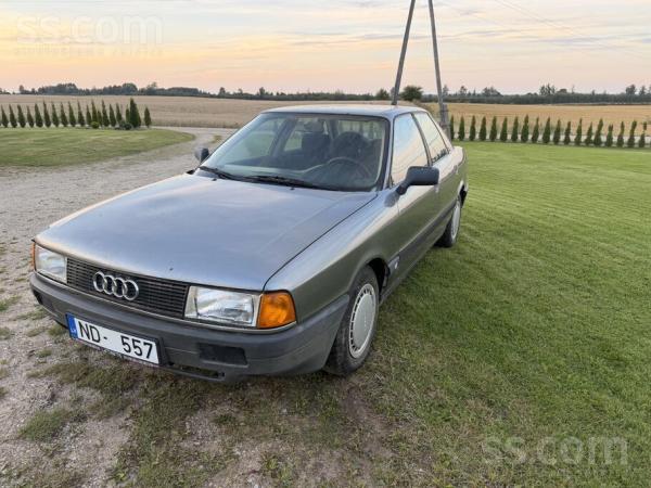 Grey Audi 80 1989 in Gulbene, with an engine capacity of 1.80 L and mileage of 348 thousand km for 850 €, photo 8 on AUTOMOTO.COM.LV