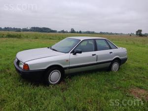 Grey Audi 80 1991 in Balvi, with an engine capacity of 1.80 L and mileage of 100 thousand km for 380 €, photo 2 on AUTOMOTO.COM.LV
