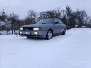 Grey Audi 80 1991 in Jekabpils, with an engine capacity of 2.00 L and mileage of 315 thousand km for 600 €, photo  on AUTOMOTO.COM.LV