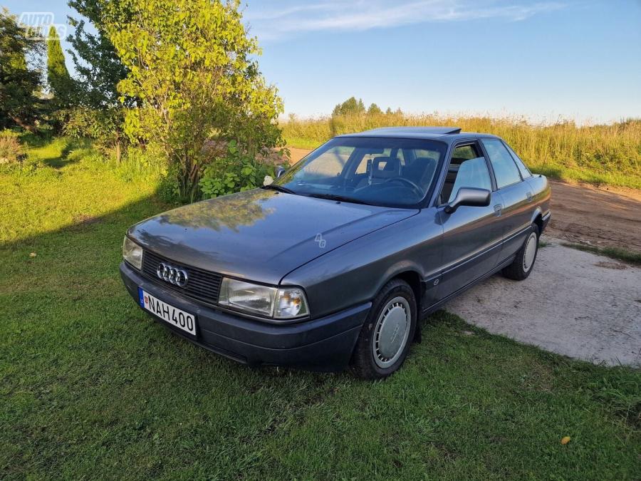 Grey Audi 80 1991 in Visaginas, with an engine capacity of 1.90 L and mileage of 310 thousand km for 1050 €, photo 1 on AUTOMOTO.COM.LV
