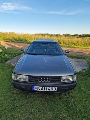 Grey Audi 80 1991 in Visaginas, with an engine capacity of 1.90 L and mileage of 310 thousand km for 1050 €, photo 3 on AUTOMOTO.COM.LV