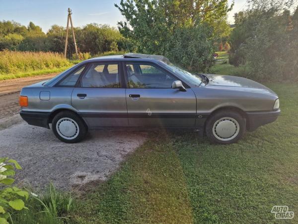 Grey Audi 80 1991 in Visaginas, with an engine capacity of 1.90 L and mileage of 310 thousand km for 1050 €, photo 4 on AUTOMOTO.COM.LV