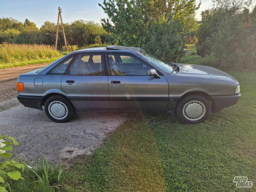 Grey Audi 80 1991 in Visaginas, with an engine capacity of 1.90 L and mileage of 310 thousand km for 1050 €, photo 5 on AUTOMOTO.COM.LV