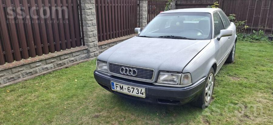 Grey Audi 80 1992 in Daugavpils, with an engine capacity of 1.90 L and mileage of 327 thousand km for 400 €, photo 1 on AUTOMOTO.COM.LV