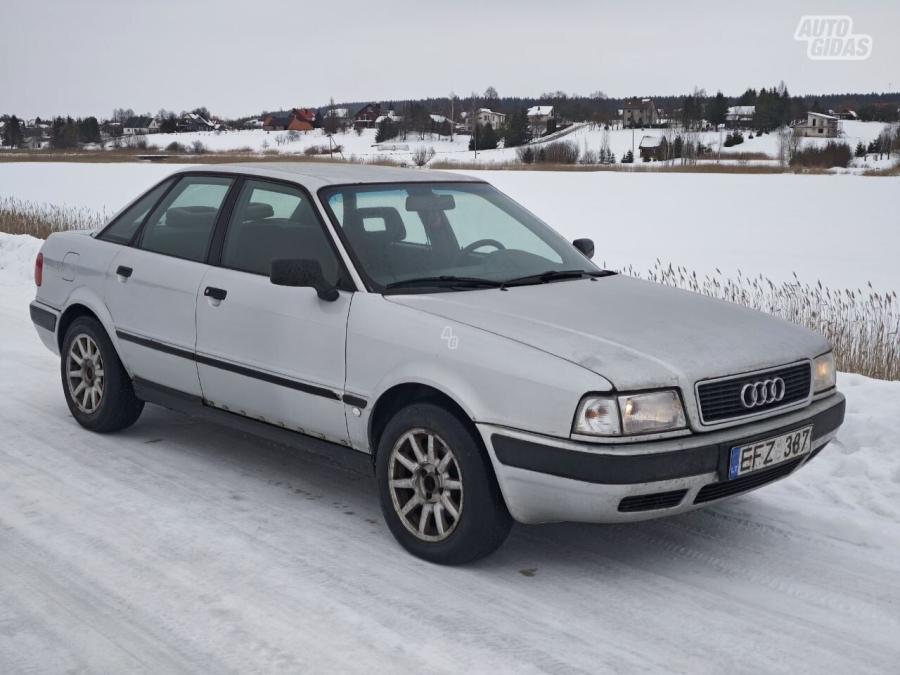 Grey Audi 80 1994 in Elektrenai, with an engine capacity of 1.90 L and mileage of 350 thousand km for 399 €, photo 1 on AUTOMOTO.COM.LV